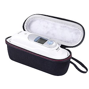 DailyU Thermometer Case - Fits for Braun Thermoscan 7 IRT6520 & Braun Digital Ear Thermometer ThermoScan 5 IRT6500 EVA Hard Case Travel Protective Carrying Storage Bag (CASE ONLY)