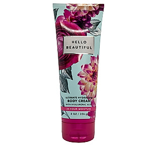 Bath & Body Works Hello Beautiful Ultra Shea Cream - 8 Fl Oz Moisturizer for All Skin Types