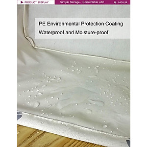 INGHUA Rectangular Storage Basket Fabric Organizer Bin for Toys,Books,Clothes,Gifts,Pets-Perfect for Home,Office,Nursery,Dorm,Shelf(Rec grey deer)