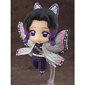 Good Smile Demon Slayer: Kimetsu no Yaiba Shinobu Kocho Nendoroid Action Figure, Multicolor
