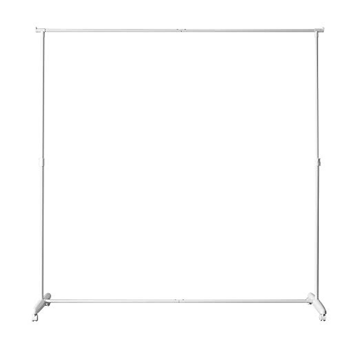 Don't Look at Me - Privacy Room Divider - Basics Extendable - White Frame with Black Fabric