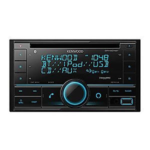 Kenwood DPX504BT Double DIN in-Dash CD Receiver with Bluetooth | Car Stereo CD Receiver with Amazon Alexa Voice Control | High-Contrast 3-line Display with Variable-Color Illumination