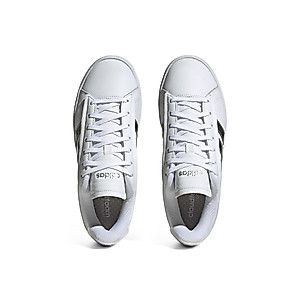 adidas Originals Grand Court Alpha Footwear White/Silver Metallic/Footwear White 5.5 B (M)