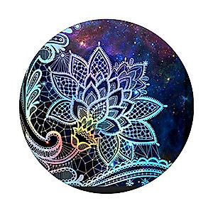 Lace Mandala In Galaxy Nebula Design PopSockets Swappable PopGrip