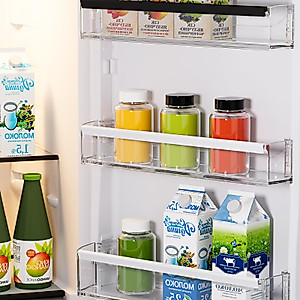 Keketin 15 Pack 4 oz Glass Shot Bottles with Lids,120ml Empty Glass Juice Bottles for Whiskey,Wide Mouth Clear Glass Bottles with Labels for Beverages,Milk,Drinking& Liquids Storage