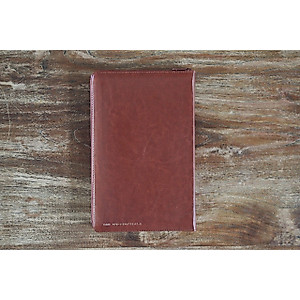 Biblia Reina Valera 1960 letra grande. Símil piel canela, cremallera, tamaño manual / Spanish Bible RVR 1960. Handy Size, Large Print, Leathersoft, Brown Zip