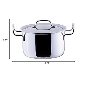 Miyazaki Seisakusho GEO-22PF Geo Pot-Off Pot, 8.7 inches (22 cm), Made in Japan, Compatible with Induction All Heat Sources, 7 Layers, 15 Years Warranty