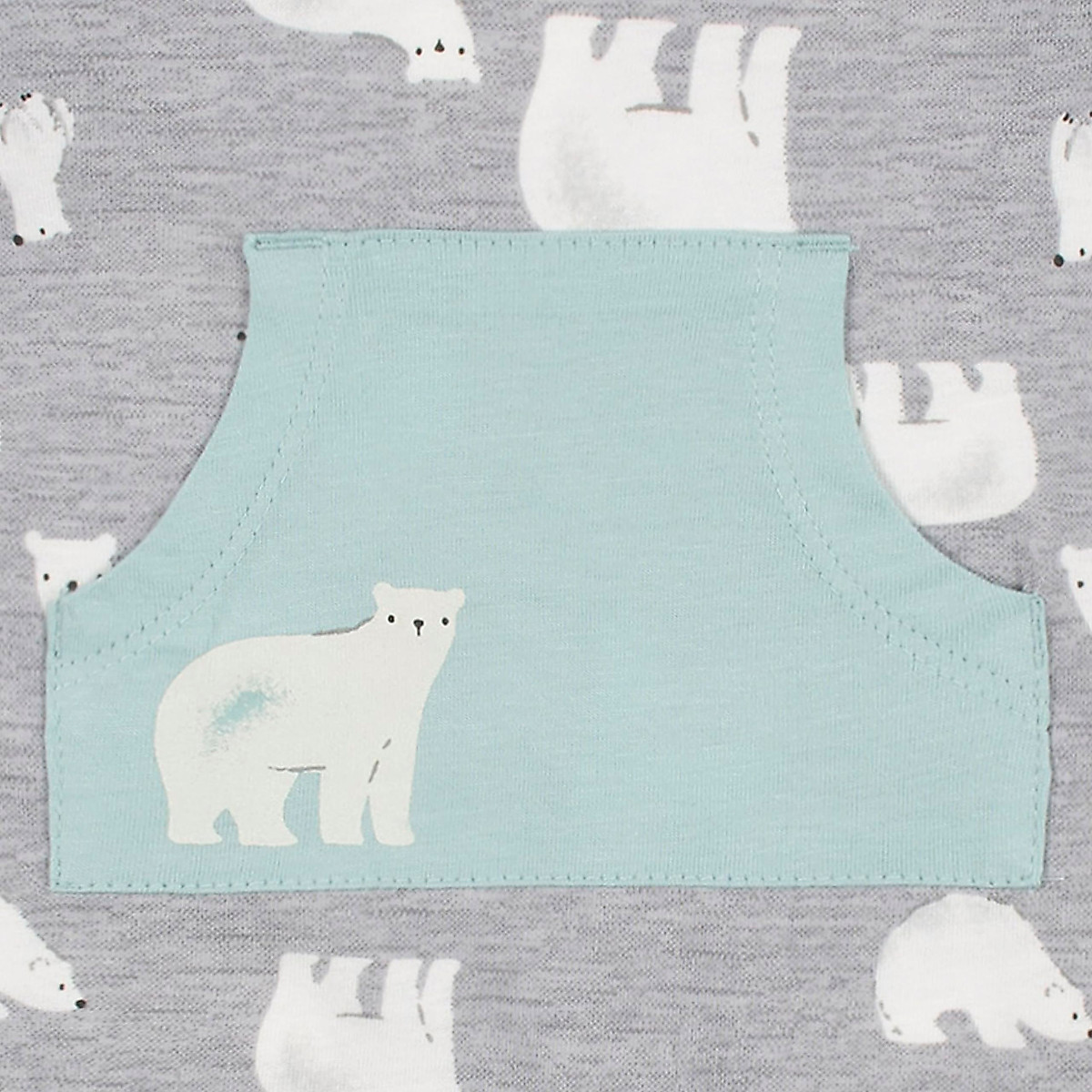 Gerber Baby Boys' 2-Pack Long Sleeve Jumpsuit, Blue Polar Bear, 3-6 Months