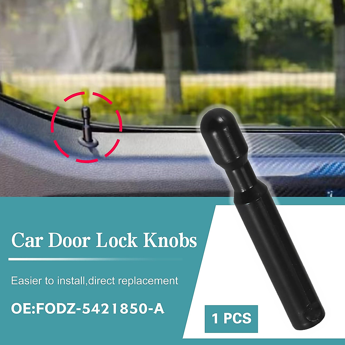 DJF FODZ-5421850-A Door Lock Knob Post Pull Pin Fit for Ford F150, Explorer