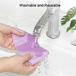 FACOYONG Bathroom Upgraded Warmer Toilet Seat Cover Pads 4 Pack, Portable Washable and Reusable Toilet Seat Cushion Pad