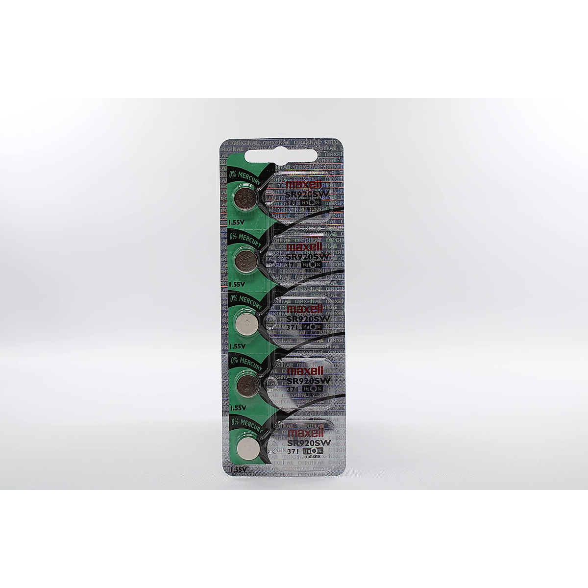 10 Maxell 371 SR920SW AG6 D371 LR920 Batteries, New Hologram Packaging That Guarantees Authenticity