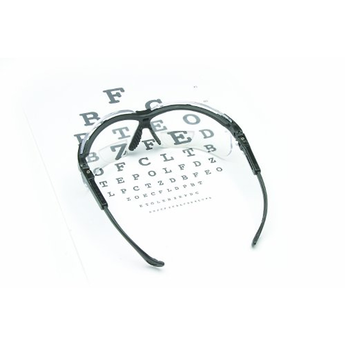 Honeywell Uvex Ademco Genesis 2 Diopter Black Safety Glasses With Clear Anti-ScratchHard Coat Lens, Clear Lens, Black Frame, 2.0