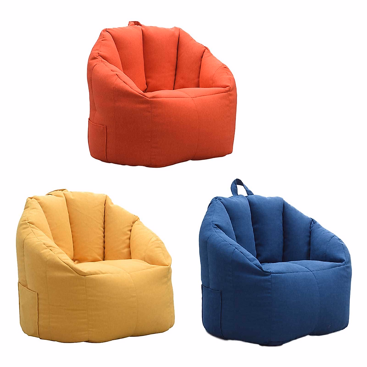 RFSHOP Bean Bag Chair, Bean Bags for Classroom, Bean Bag Chair Without Filling, Durable Polyester Nylon Blend Washable Ultra Soft Fine-Lint Cotton and Quality Fabric Beanbag Cover Without Fillings