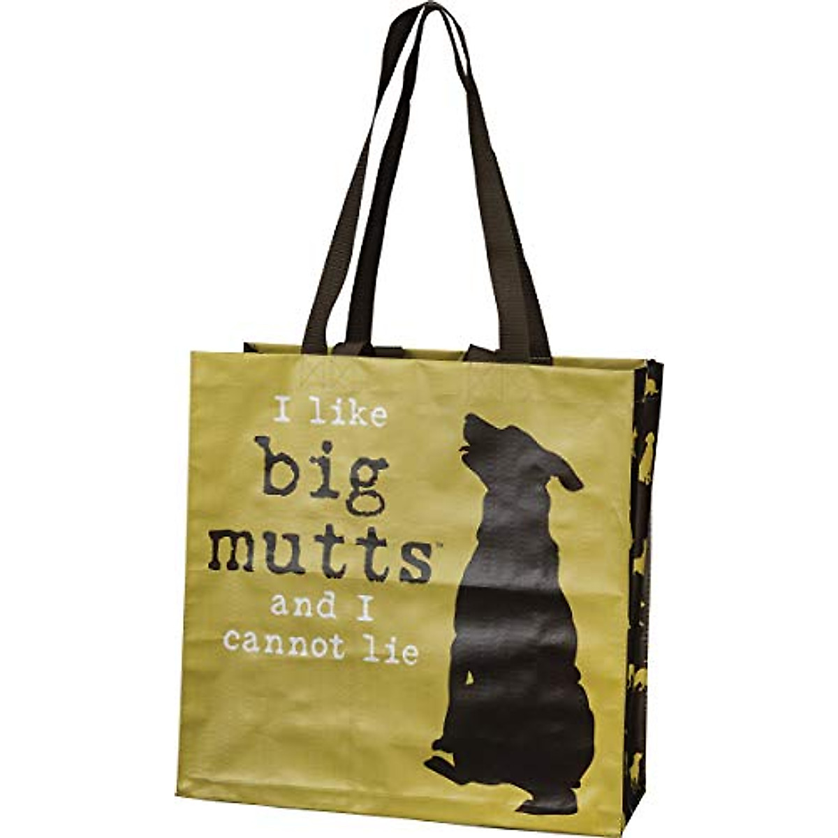 Primitives by Kathy I Like Big Mutts And I Cannot Lie Market Tote Bag 15.50" x 15.25" x 6"