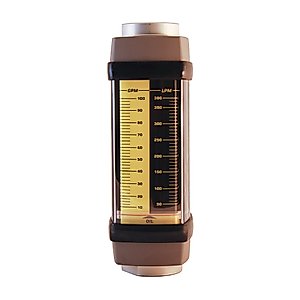 Hedland H600A-002 Flowmeter, Aluminum, For Use With Oil and Petroleum Fluids, 0.2 - 2.0 gpm Flow Range, SAE 10