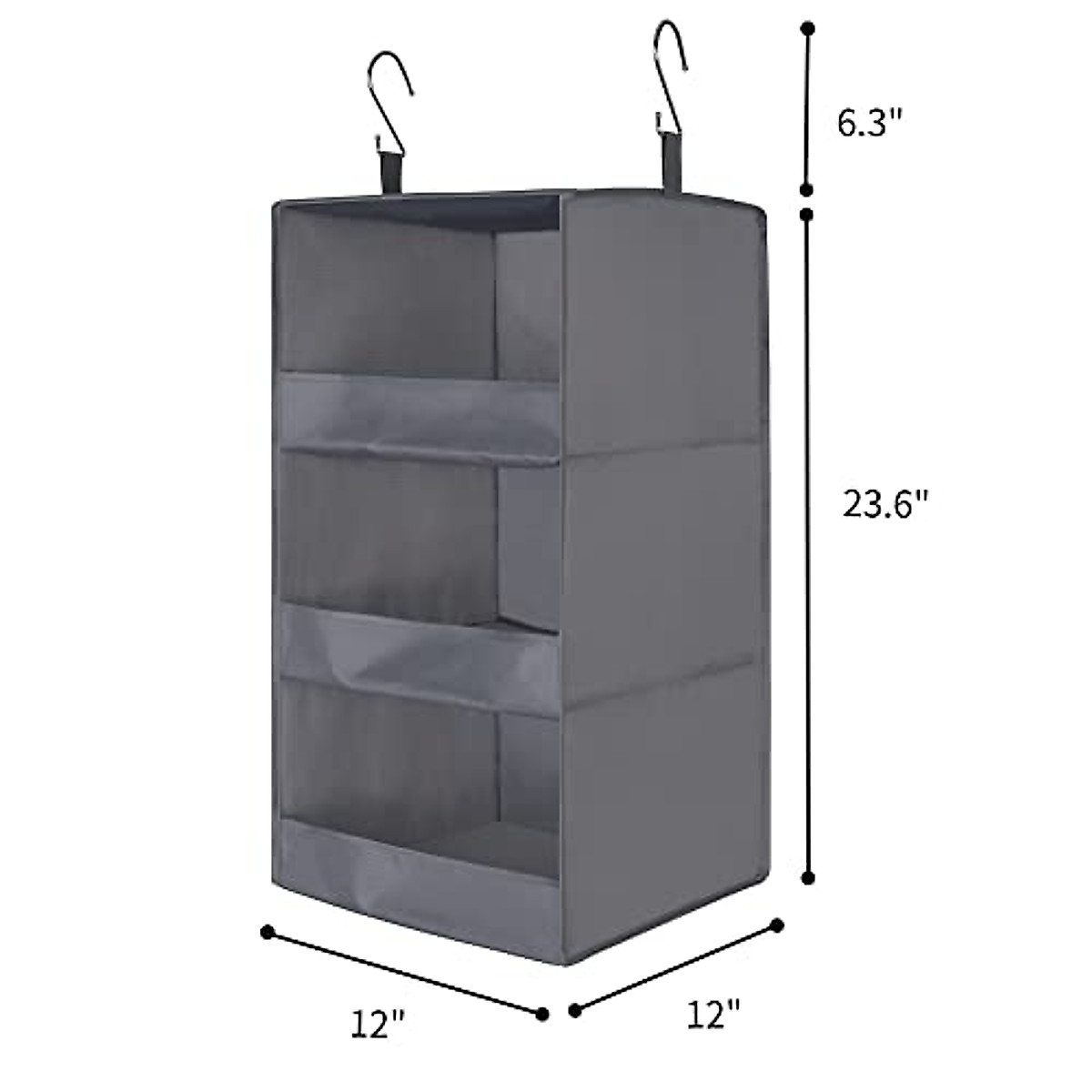 GRANNY SAYS Bundle of 1-Pack Hanging Organizer Closet & 1-Pack Hanging Closet Organizer
