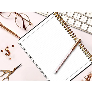 Planner 2023-2024 - July 2023-June 2024 Academic Planner Weekly Monthly Planner Twin-Wire Binding Hardcover 2023 Planner with Elastic Closure Monthly Tabs Thick Paper Round Corner