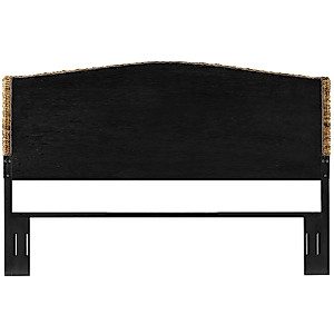 Crosley Furniture Serena Handwoven Natural Fiber Rattan Bed Headboard, Banana Leaf, King