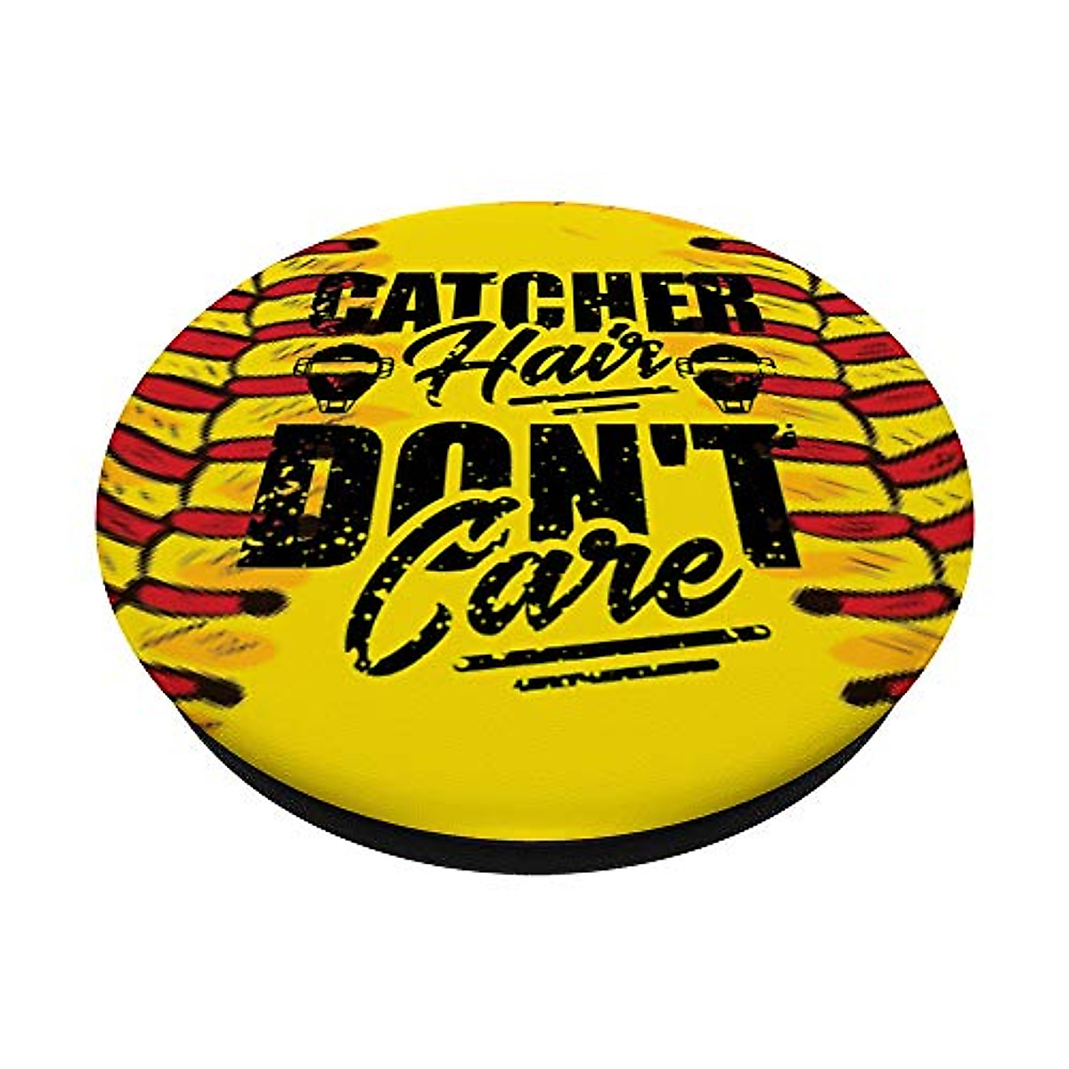 Catcher Hair Funny Fastpitch Softball PopSockets Swappable PopGrip