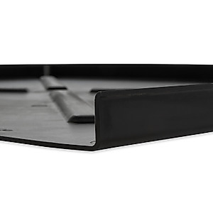 Camco Dishwasher Drain Pan | Protects Floors, Cabinets, Walls & Features Front Opening for Easy Leak Detection | Crafted of Heavy-Duty Polymer | Black, 23-5/8” x 20-1/2” (20602)