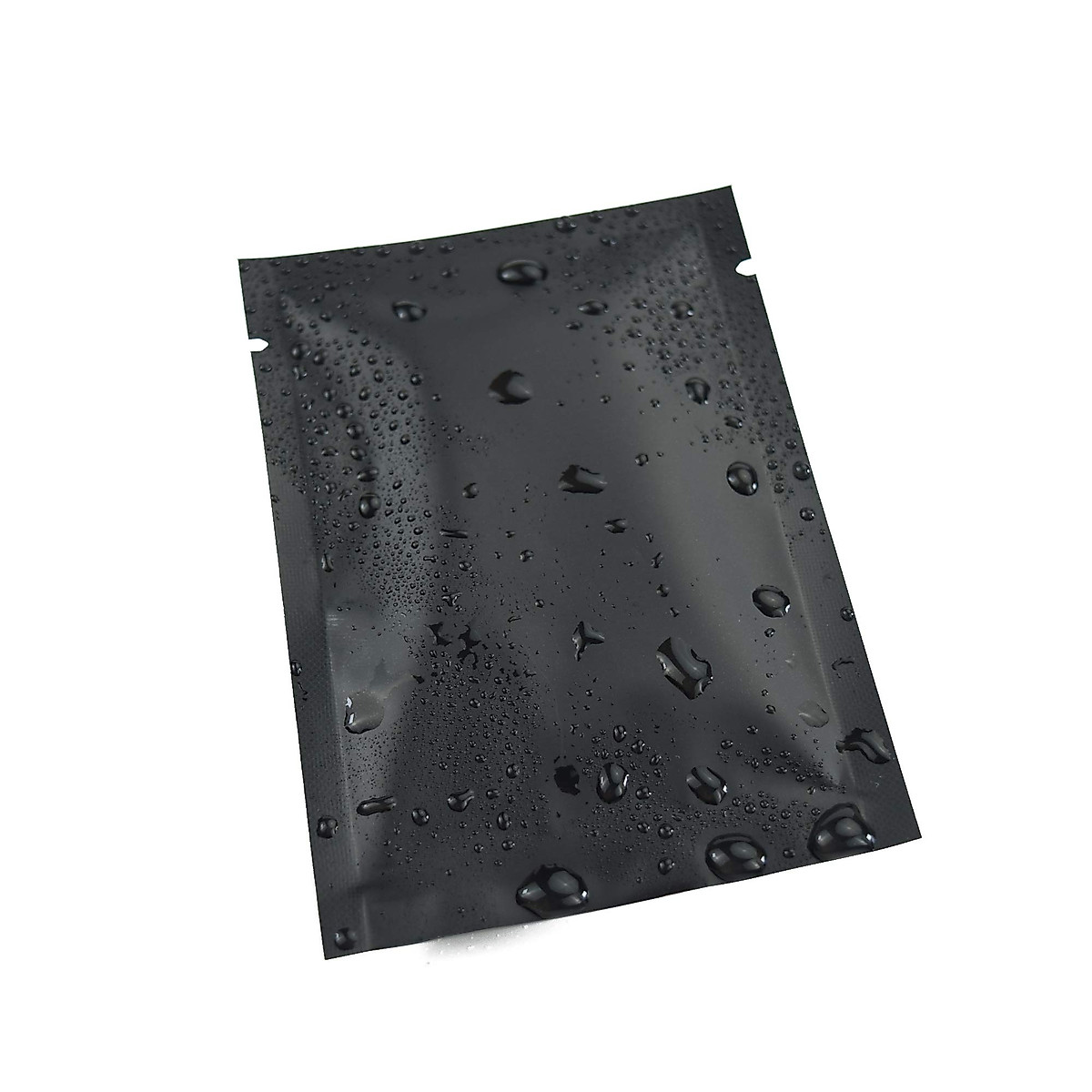 QQ Studio Matte Black SlickSeal™ Open Top Pouches for Beauty Samples and Products (200, 5x8cm (2x3"))