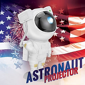 Astronaut Light Projector, Galaxy Star Projector Night Light, Ceiling Projector for Kids with Nebula, Aurora. Timing and Remote. for Bedroom, Living Room, Gaming Room.