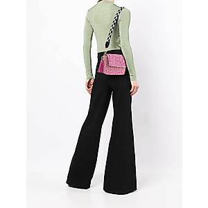 YXILEE Summer Straw Shoulder Bag Straw Small Clutch Crossbody Bags for Women Beach Cell Phone Wallet Purse Handmade Envelope