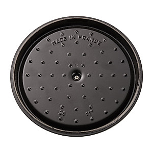 Staub Cast Iron 6-qt Cochon Shallow Wide Round Cocotte - Basil, Made in France