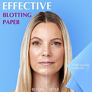 Premium Oil Absorbing Sheets for Face - 3 pack (150 sheets) - Makeup Friendly Oil Blotting Sheets for Face - Blotting Papers for Face with Oily Skin