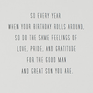 Hallmark Birthday Card for Son (Good Man, Great Son)