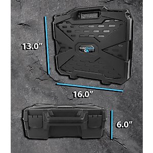 CASEMATIX DJ Mixer Case Compatible with Yamaha AG08 Streaming Loopback Mixer, MG10XU, MG10 or MG06 Stereo Interface and Cables - Hard Shell DJ Bag with Pre-Diced Customizable Foam Interior Only