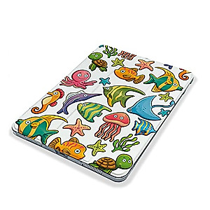 Cute Underwater World Ocean Fish case Compatible with iPad Mini Air Pro 7.9 8.3 9.7 10.2 10.9 11 12.9 inch Pattern Cover New 2022 2021 Trifold Stand 3 4 5 6 7 8 9 Generation 462 (10.2" 7/8/9 gen)