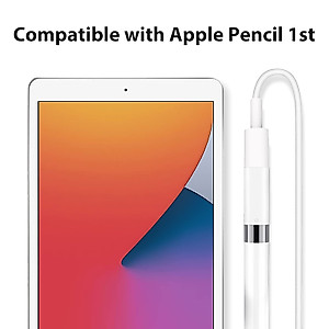 iMangoo Adapters Compatible with Apple Pencil Adapter 2 Pack Lightning Cable Charging Adapter for iPad Pro Pencil Pen Female to Female Connect Charger Adapter Connector for Apple Pencil 1st Generation