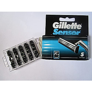 Gillette Sensor Cartridges, 5-Count (Pack of 4, 20 total cartridges)