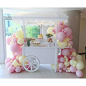 18 inch Pastel Balloons for Parties 10 pcs Macaron Latex Balloons for Birthday Wedding Engagement Anniversary Christmas Festival Picnic or any Friends & Family Party Decorations-pastel pink