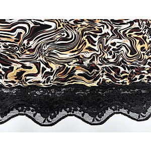 Kwunbwa Women Nightgown Sexy Lace Chemise Sleepwear V Neck Sleeveless Babydoll Lingerie Sleep Dress Leopard