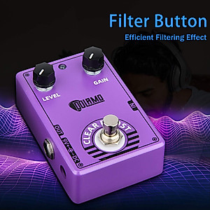 Dolamo Clear Boost Guitar Pedal, Boost Effect Pedal for Guitar,with Effective Level and Gain Control