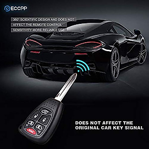 ECCPP Keyless Entry Remote Key Fob 2PCS Uncut 315MHz Replacement fit for 2004 2005 2006 2007 for Chrysler Town & Country for Dodge for Grand for Caravan for Dodge for Caravan M3N5WY72XX