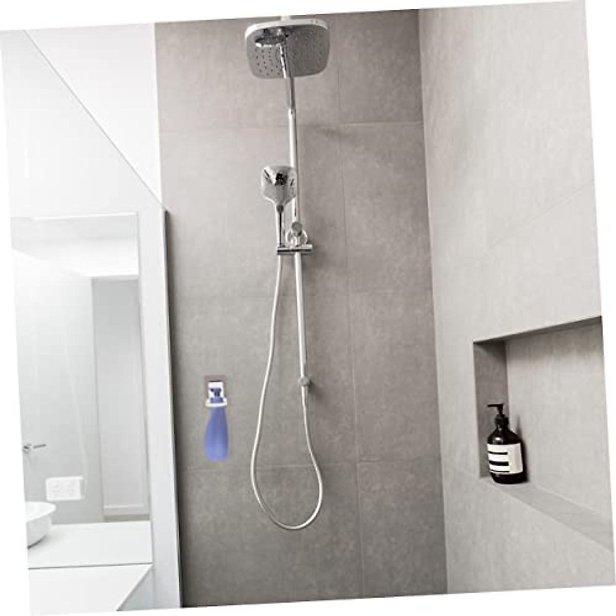 Cabilock 6 Pcs Shower Gel Holder Hanging Storage Shelves Body Wash Container Hanging Storage Racks Storage Brackets Trace-free Storage Holders Pp Wall-mounted Storage Racks Detergent Racks