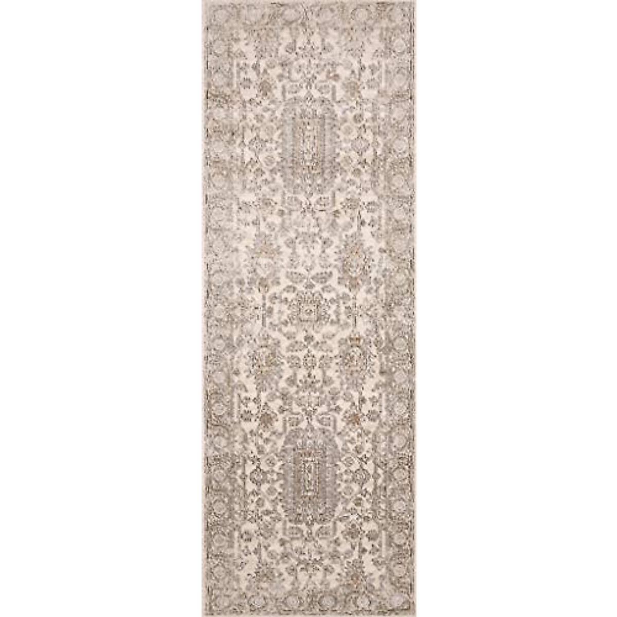 Loloi II Teagan Collection TEA-03 Ivory/Sand, Traditional 2'-8" x 10'-6" Runner