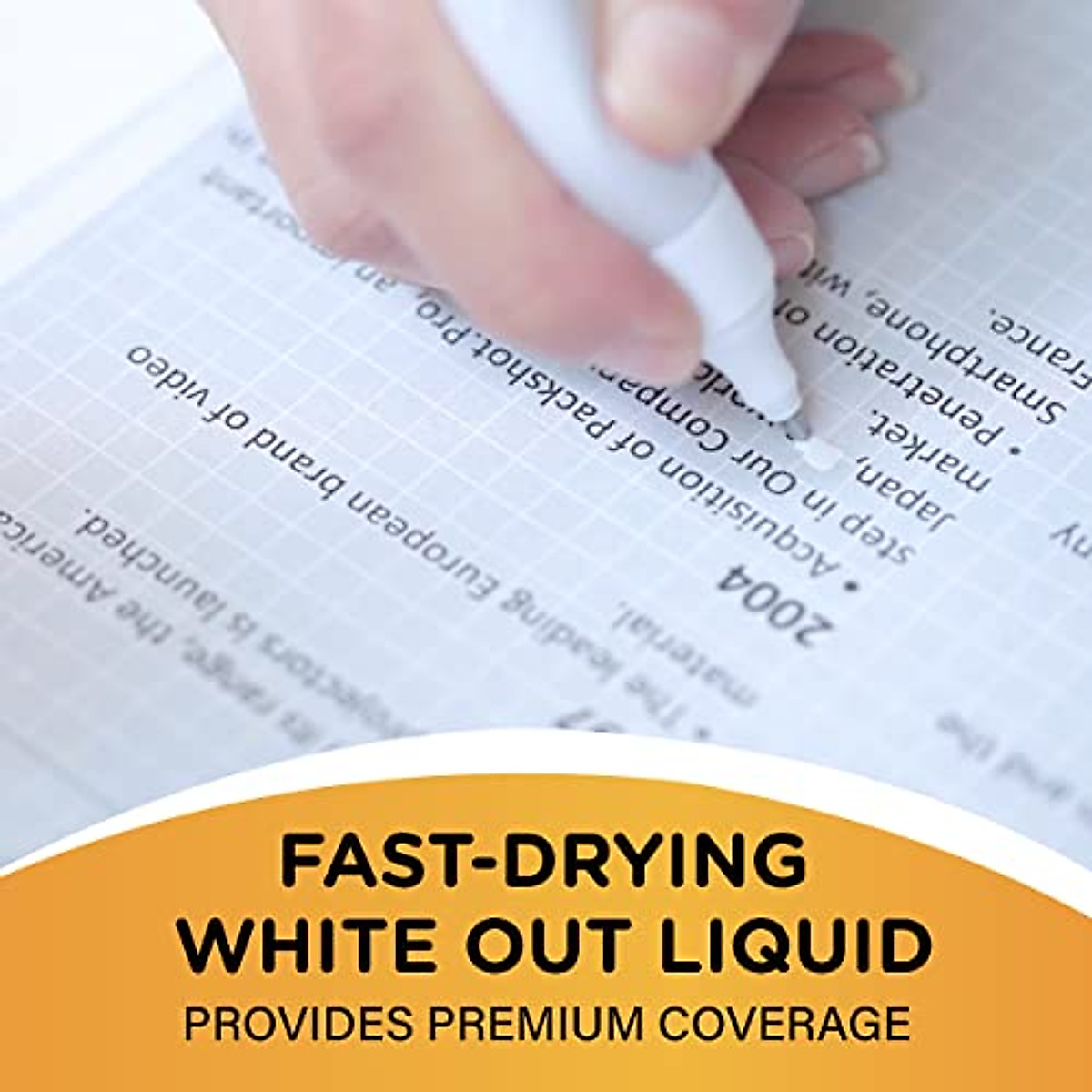 BIC Wite-Out Brand Shake 'n Squeeze Correction Pen, 8 ML Correction Fluid, 1 Count Pack of white Correction Pens, Fast, Clean and Easy to Use Pen Office or School Supplies