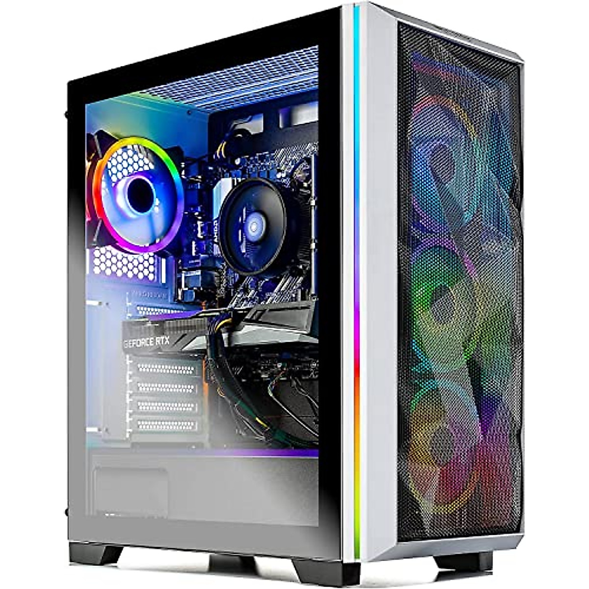 Skytech Chronos Gaming PC Desktop – Intel Core i5 12600K 3.7 GHz, RTX 3070, 1TB NVME SSD, 16G DDR4 3200, 650W Gold PSU, AC Wi-Fi, Windows 10 Home 64-bit