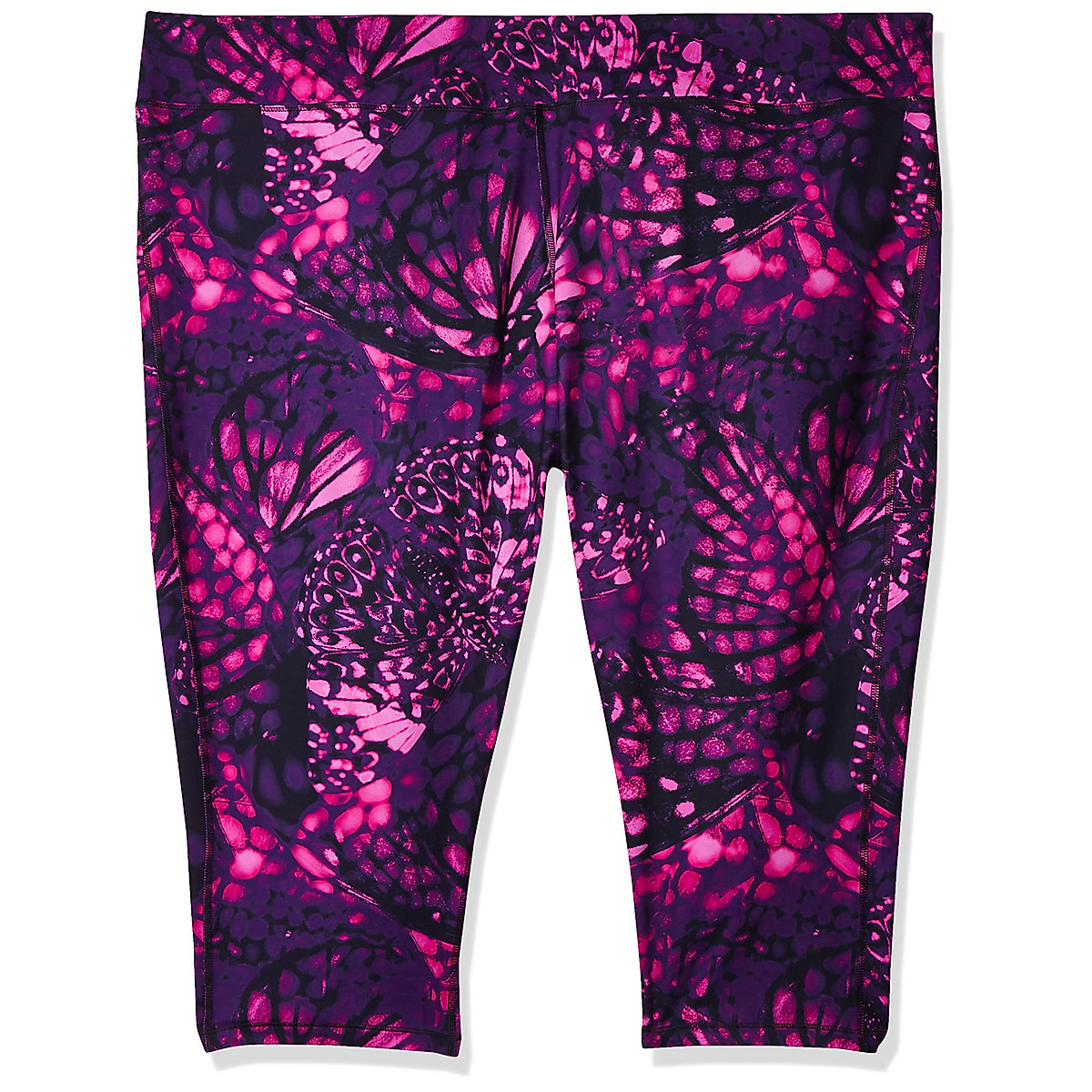 Hanes Comfortblend Women's Plus Size Active Stretch Capri, Wingspan Plum Dream, 3X