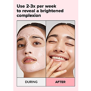 I DEW CARE Wash-Off Face Mask - Berry Groovy | Illuminate with Glycolic Acid and Raspberry, For Dry Skin, 3.38 Oz