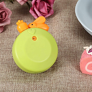 Mechanical Kitchen Timer Cartoon Rabbit Manual Countdown Mechanism 55-60 Minutes Kitchen Alarm Timing Tool for Cooking Baking Exercise(Green)