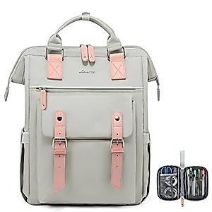 LOVEVOOK Laptop Backpack for Women, Teacher Nurse Bag Work Travel Computer Backpacks Purse,Daypack