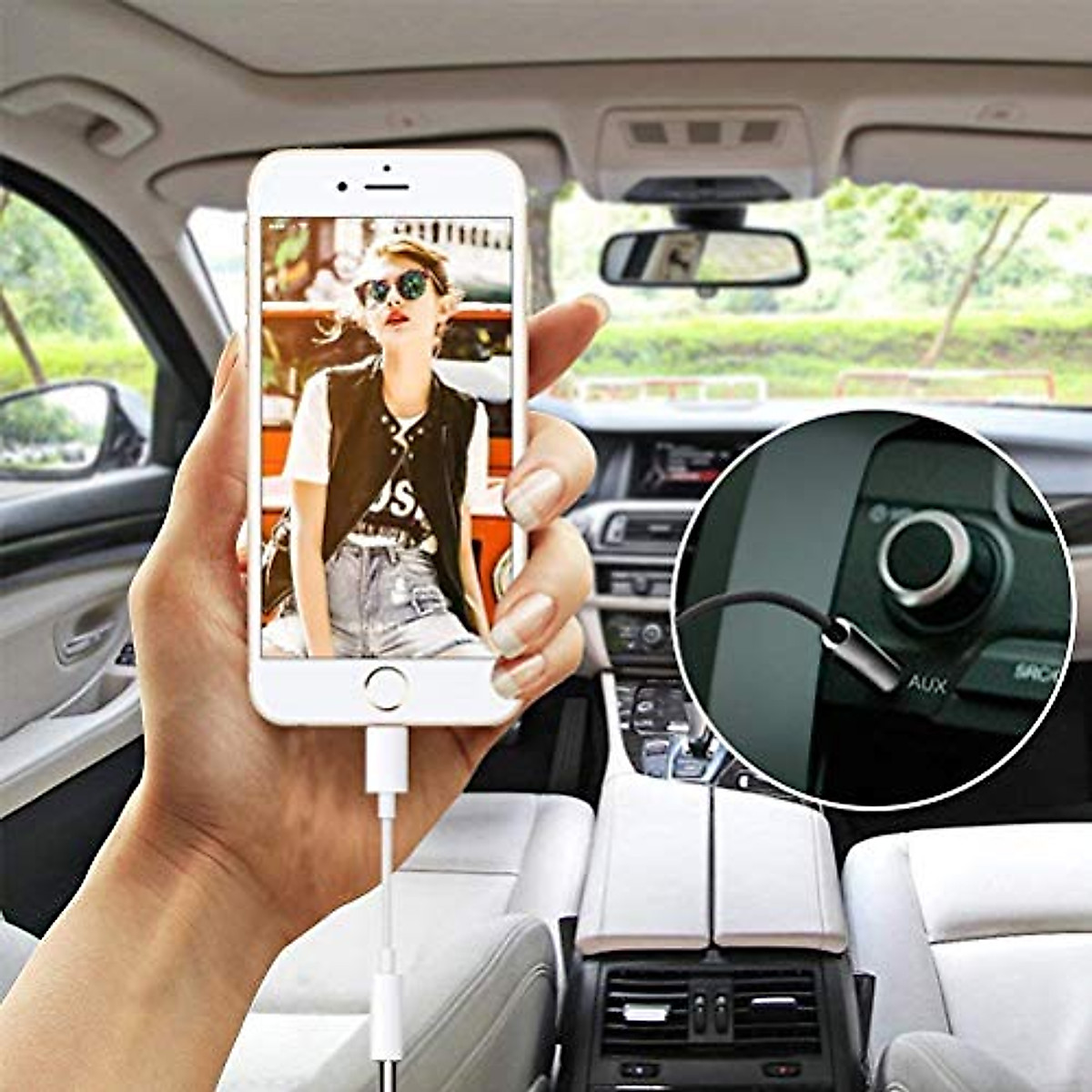 [2 Pack] 3.5mm Adapter for iphone Headphones,Apple MFi Certified Lightning to 3.5 mm Headphone Jack Adapter Aux Dongle Cable Converter Compatible with iPhone 12 11 Pro XR XS X 8 7 iPad Support All iOS