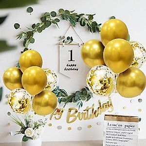 ZJDHPTY Gold Party Decorations Balloon Stand Centerpiece Table Decorations for Birthday Bridal Shower Graduation Wedding Anniversary Engagement Mother's Day Father's Day New Years 2025(Gold set4)