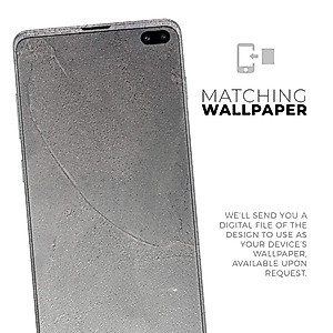 DesignSkinz Gray Cracked Concrete Protective Vinyl Decal Wrap Skin Cover Compatible with The Samsung Galaxy S20 (Screen Trim & Back Glass Skin)