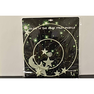 9 Piece Glow in The Dark Star Hanging Mobile
